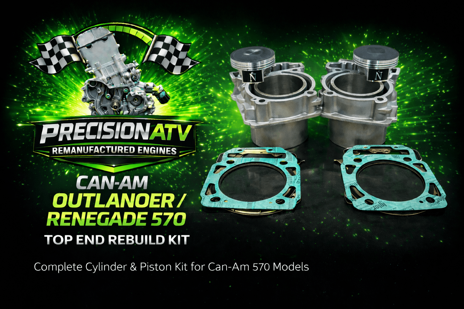 Can-Am Outlander 570 Renegade 570 Top End Rebuild Kit – PRECISION ATV